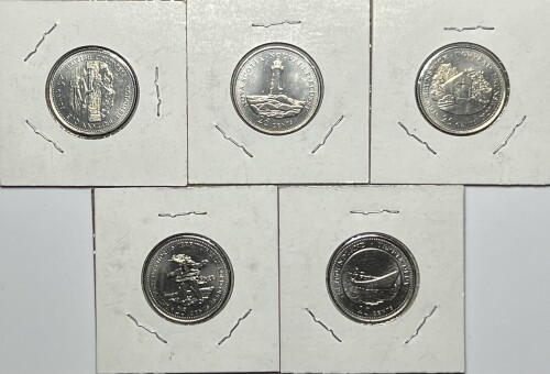 * 1992 Canada Anniversary BU 25 Cent Coins - New Brunswick ...