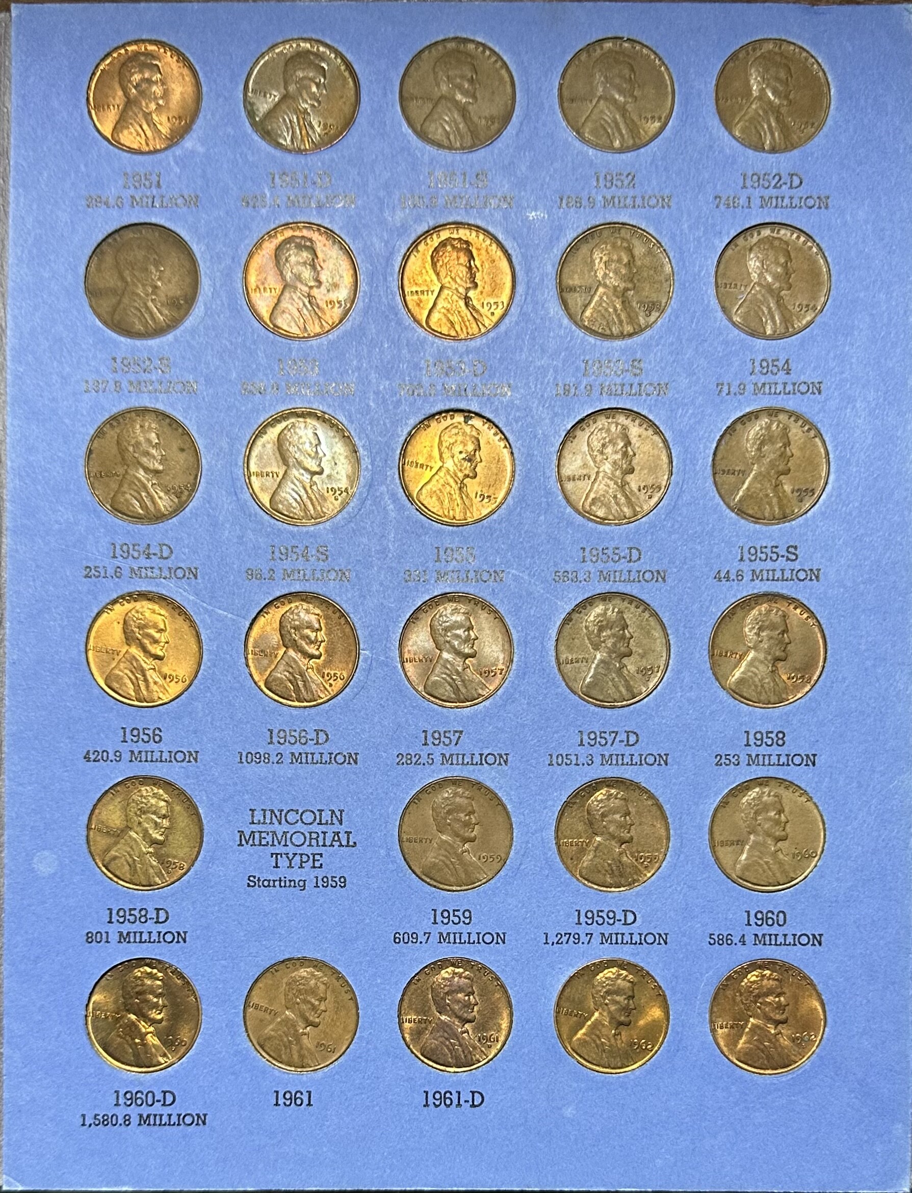 >Whitman Lincoln Head Cent Album - Collection Starting 1941 Number Two ...