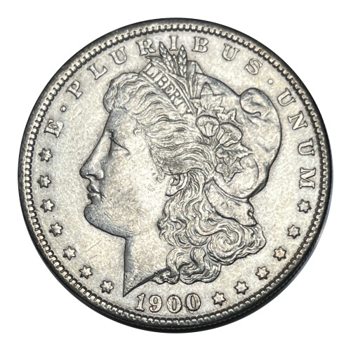 . 1900 U.S. Silver Morgan One Dollar - Beautiful Detail & Color with ...