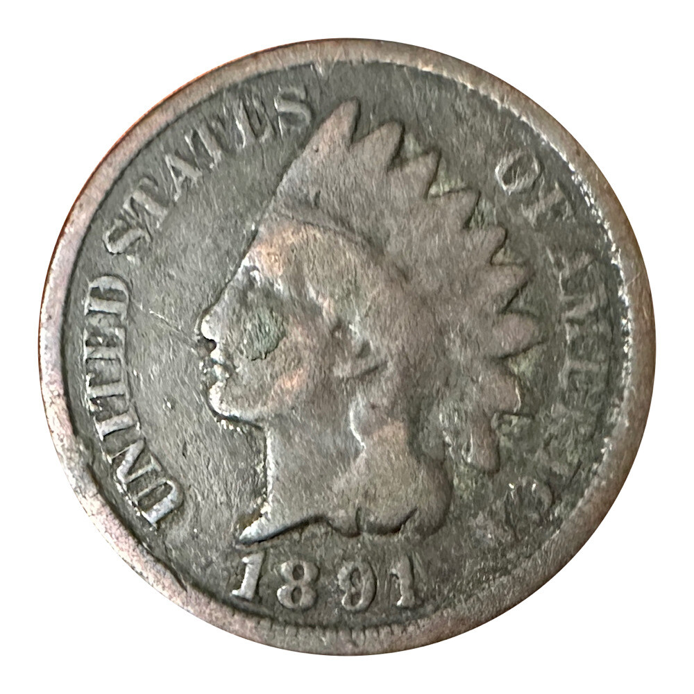 >1891 U.S. Indian Head One Cent | Property Room