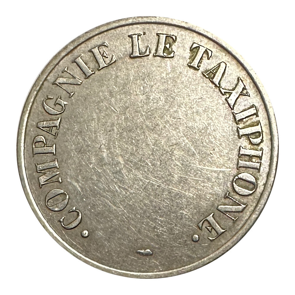 >1947-1955 France Compagnie Le Taxiphone - Public Payphone Token ...