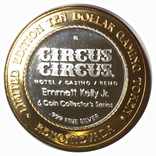 Silver Strike! Collector's Series $10 Silver Gaming Token -Circus ...