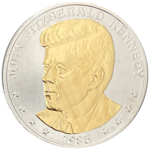 **1985 US Silver Double Eagle Commemorative - John Fitzgerald Kennedy ...
