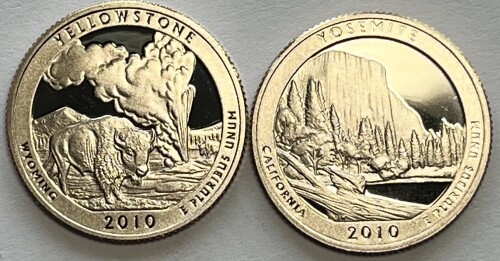 2010-S U.S. Proof America the Beautiful Quarters - Yellowstone ...