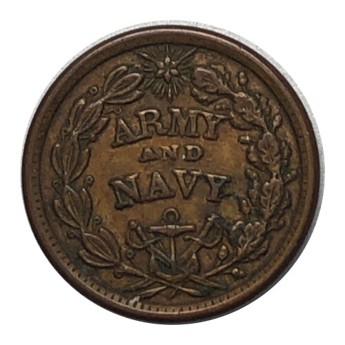 *Error Coin - Army and Navy Federal Union Civil War Token - "It Shall ...