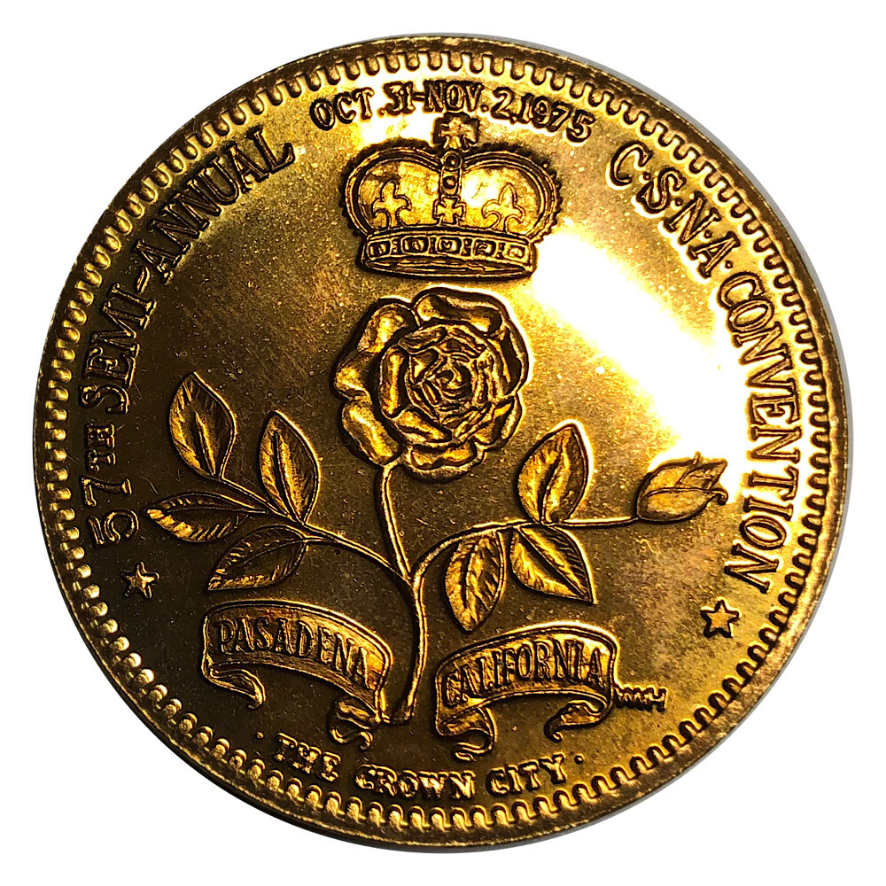 >1975 CSNA 57th Annual Convention - Pasadena California Medal ...
