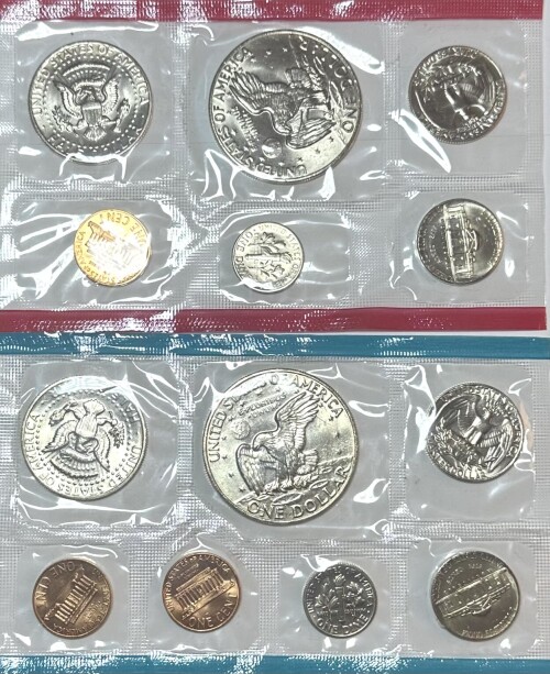 1973 P&D U.S. Mint Uncirculated Coin Set - 13 Coins Including 2 ...