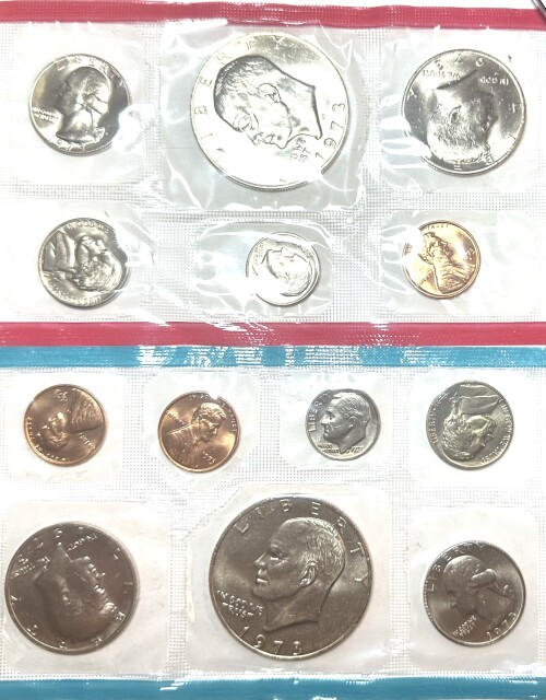 1973 P&D U.S. Mint Uncirculated Coin Set - 13 Coins Including 2 ...