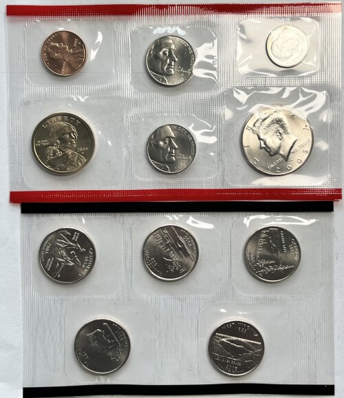 2005 U.S. Denver Minted Uncirculated Coin Set - 11 Coins | Property Room