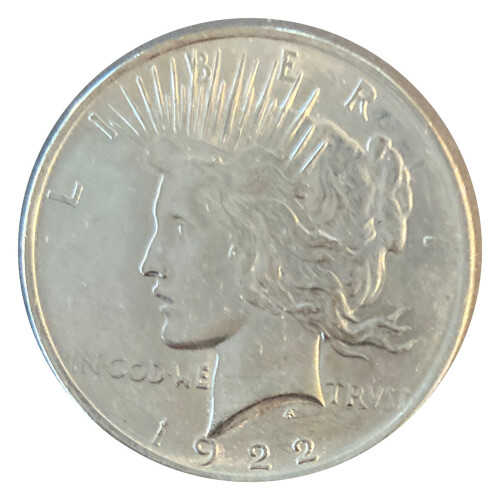 **1922 US Silver Peace Dollar Brilliant | Property Room