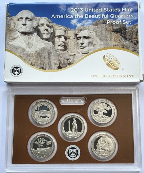 2013-S U.S. Mint America the Beautiful Quarters - Proof Set in Original ...