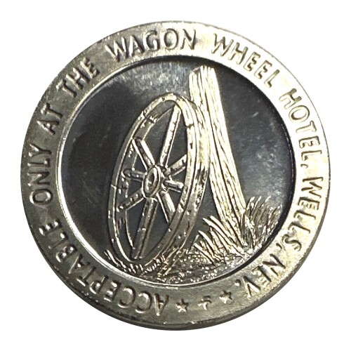 1967 One Dollar ($1) Gaming Token from the Wagon Wheel Hotel - Motel ...