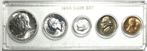 1964 U.S. Silver Coin Set in Whitman Holder - Half Dollar (First Year ...