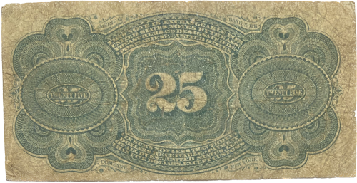 **1863 US Fractional Currency 25 Cents George Washington Banknote ...