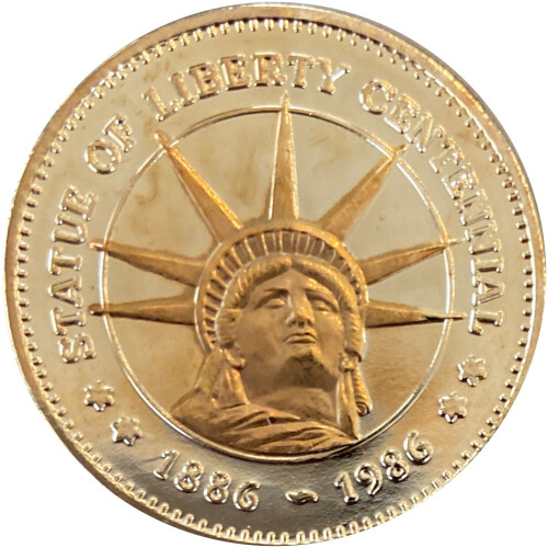 **1986 US Silver Layered Double Eagle Commemorative - Statue Of Liberty ...