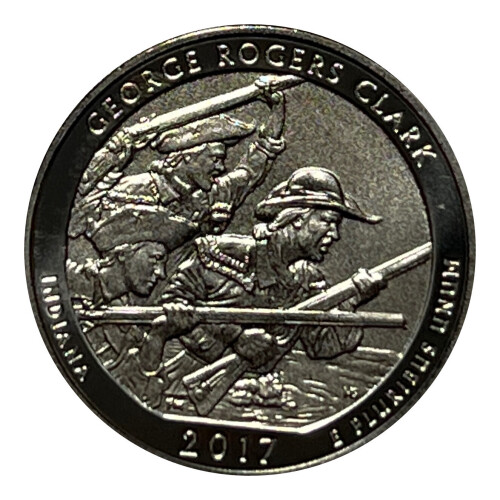 * 2017-S U.S. "Enhanced" Uncirculated Washington Quarter George Rogers ...