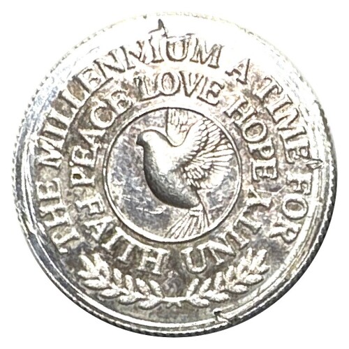 - 2000 "The Millennium a Time for Peace Love Faith Hope Unity"- Depicts ...