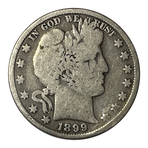 * 1899 U.S. Silver Barber Half Dollar | Property Room
