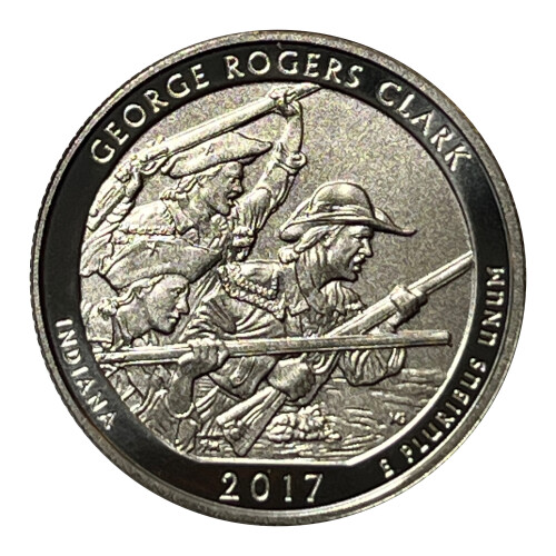 * 2017-S U.S. Enhanced Uncirculated Washington Quarter George Rogers ...