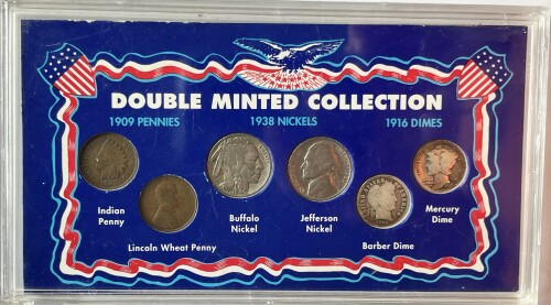 * 1909, 1938 & 1916 Double Minted Collection - 3 sets of 2 Coins of the ...