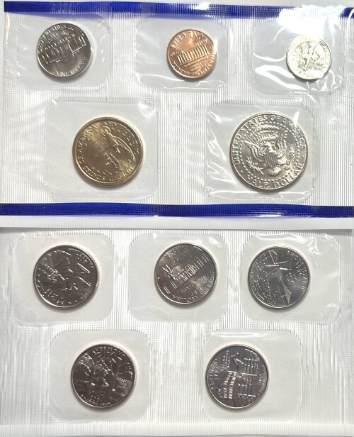 - 2001-P U.S. Uncirculated Coin Set - Includes Sacagawea Dollar ...
