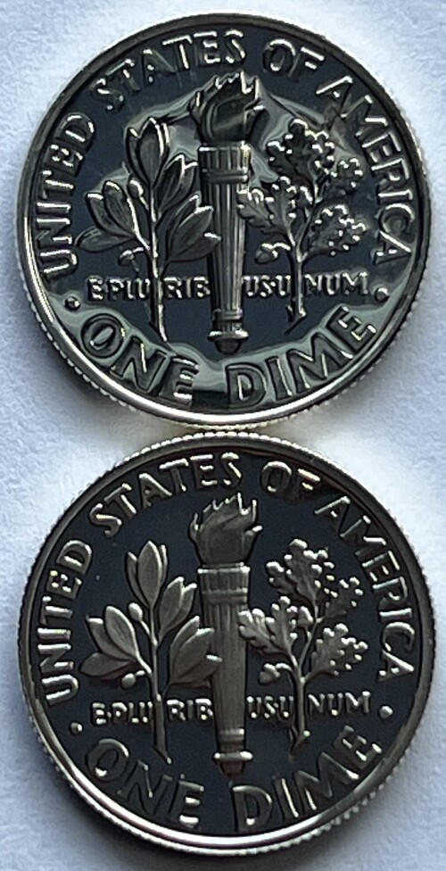 2000-S & 2005-S U.S. Silver Proof Roosevelt Dimes - Set of 2 | Property Room