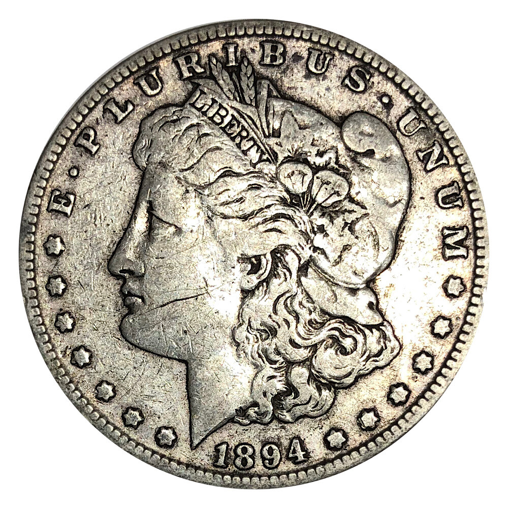 >1984-S U.S. Silver Morgan One Dollar - Nice Detail and Rose Tones with ...