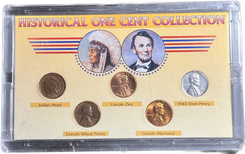 . 1901-1999 Historical One Cent Collection - 1901 Indian Head, 1999 ...