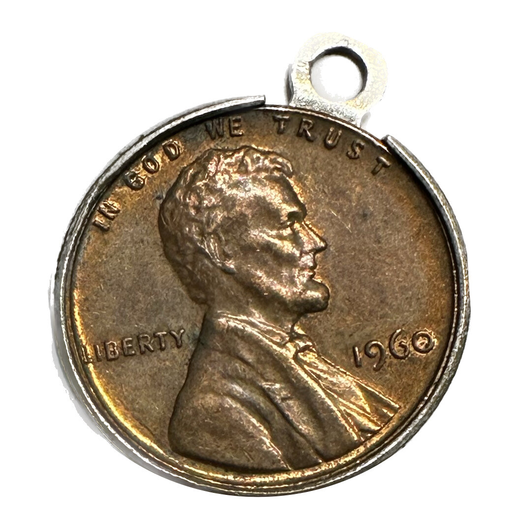 >1960 U.S. Lincoln Cent Pendant "The Cent Never Spent to Repair a Zippo ...