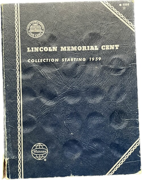 . Whitman Lincoln Memorial Coin Holder Starting 1959 with 46 Cents ...