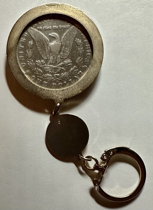 - 1899-O - U.S. Morgan Silver Dollar - Full Liberty Headband - Keychain ...