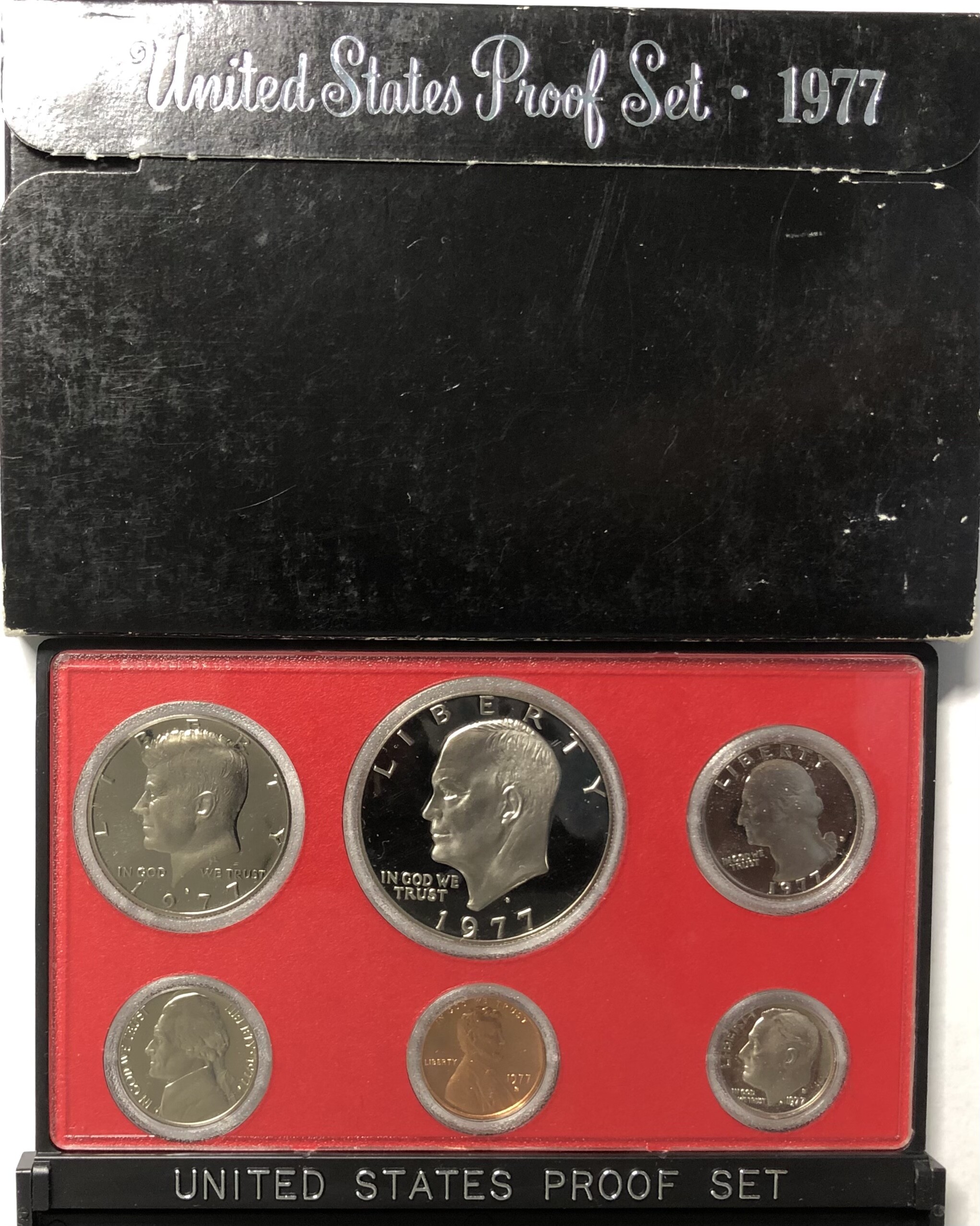 >1977-S U.S. Proof Set - 6 Coins Including Eisenhower Dollar in ...