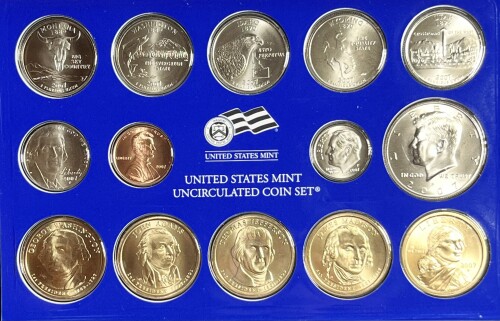 . 2007-P United States Mint Uncirculated Set - 14 Coins in Original ...
