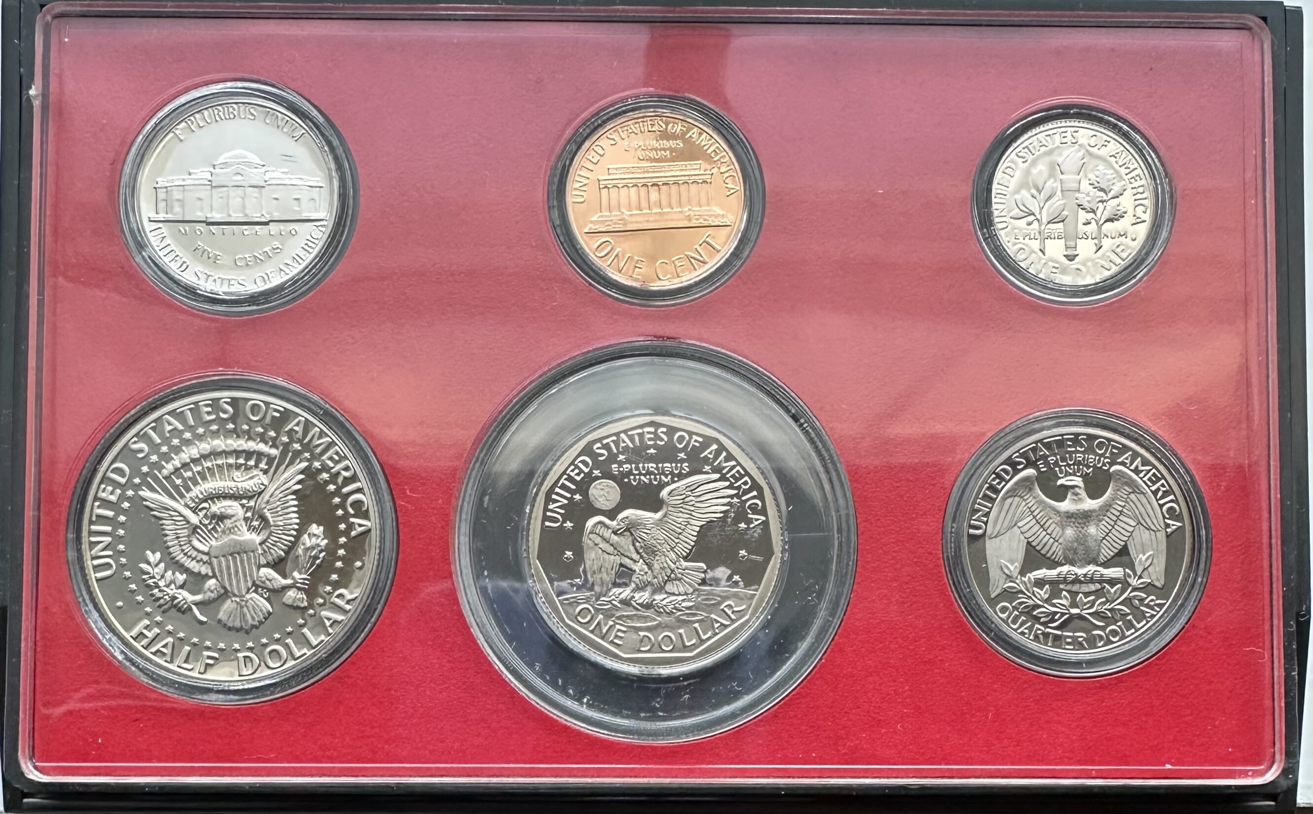 >1979-S U.S. Proof Set - 6 Coins Including Susan B Anthony Dollar and ...