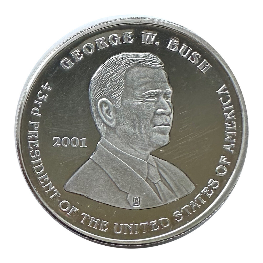 2001 U.S. Presidential Election Proof Commemorative Round 1 Ounce .999 ...