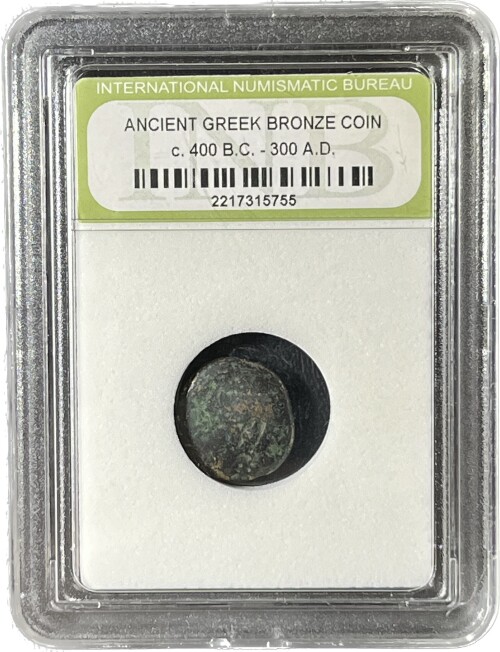 * Ancient Greek Bronze Coin Circa 400BC - 300 AD in Int'l Numismatic ...