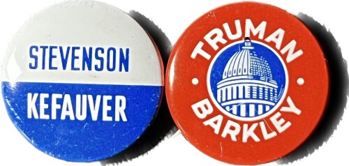 *Vintage 1972 Reproduction - 1948 Truman & 1956 Stevenson - Political ...