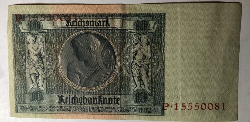1924 Germany 10 Reichsmark Reichsbanknote | Property Room