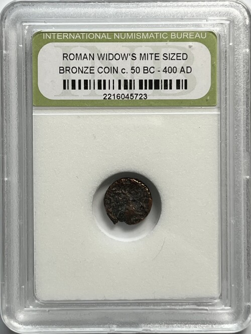 Roman Widow's Mite Sized Bronze Coin c. 50 BC - 400 AD by International ...