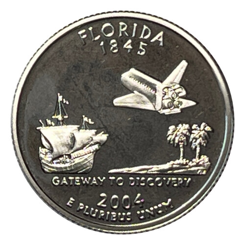 2004-S U.S. Silver State Quarter Honoring Florida - Gateway to ...