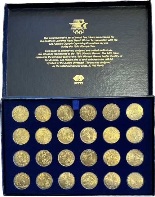 . 1984 Games of the 23rd Olympiad - Los Angeles - 24 Commemorative Coin ...