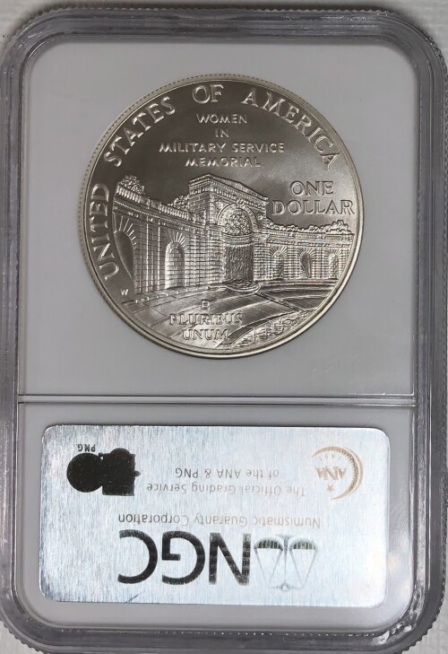1994 U.S. Women in Military Service Commemorative Silver One Dollar ...