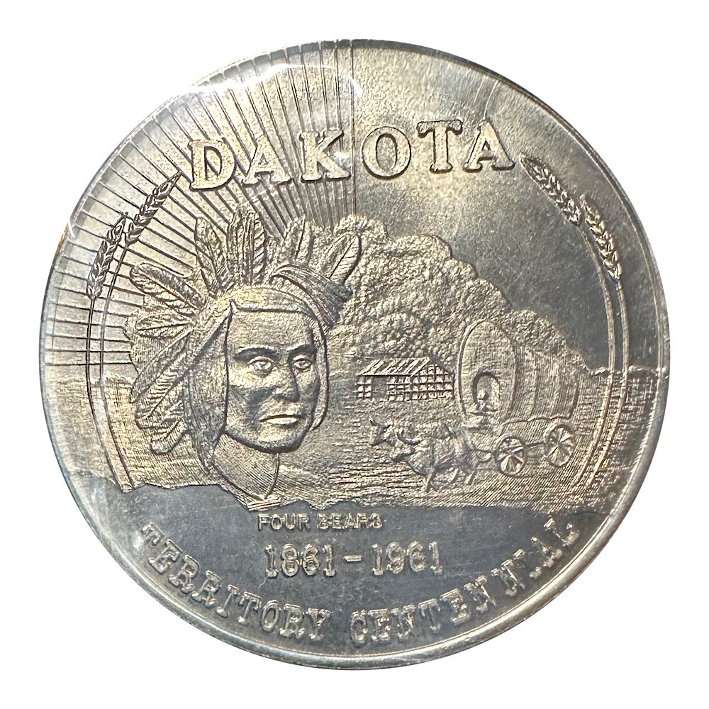 >1961 Dakota Territory Centennial 50 Cent Trade Token Souvenir Coin ...