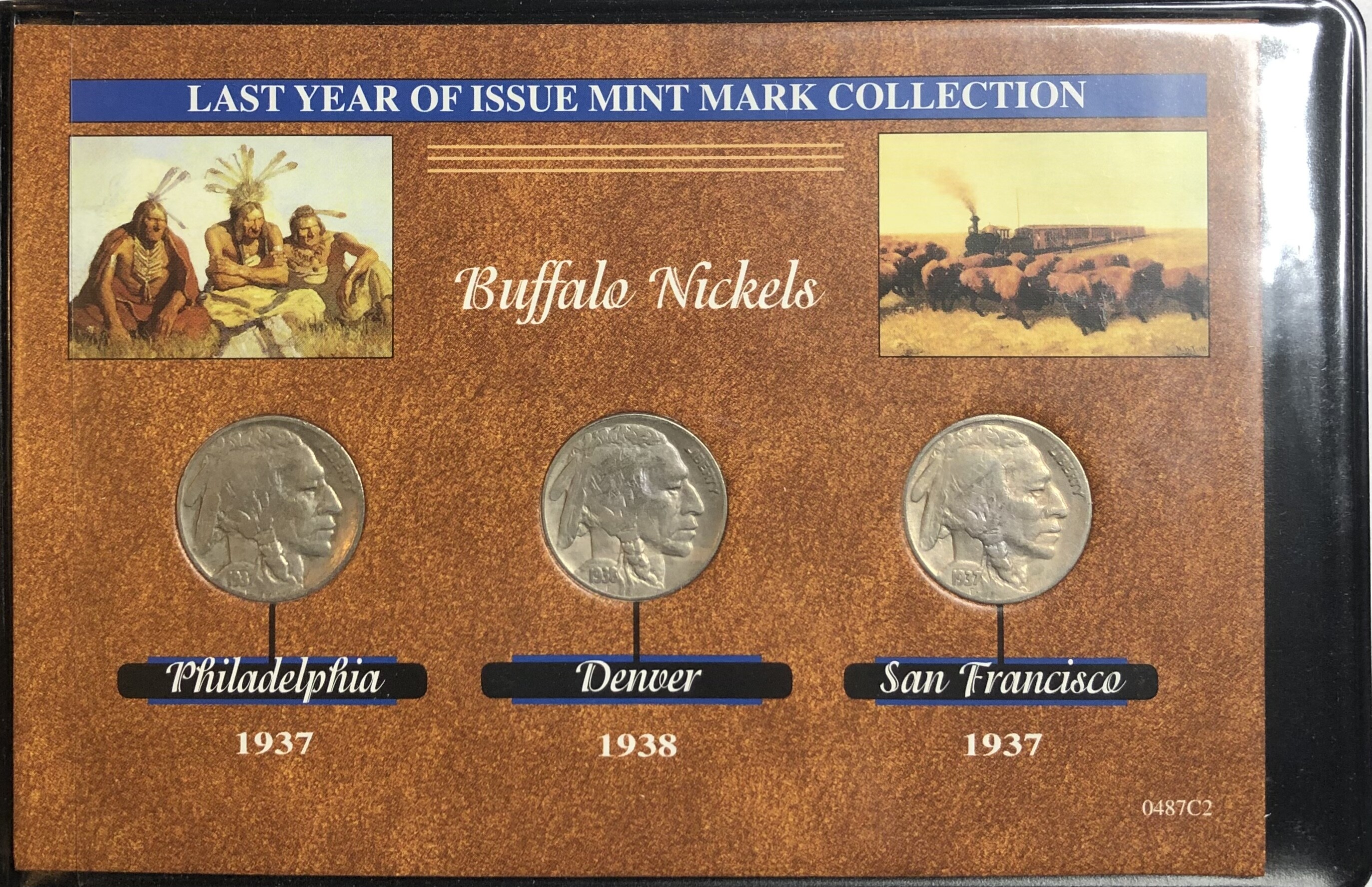 >1937-S&P and 1938-D U.S. Buffalo Nickels Last Year of Issue Mint Mark ...