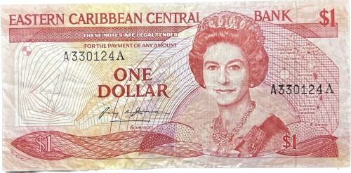 * Eastern Caribbean States - One Dollar ($1) Bank Note (no Anguilla on ...