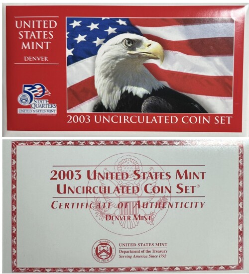 - 2003-D U.S. Mint Uncirculated Coin Set - Includes Sacagawea Dollar ...
