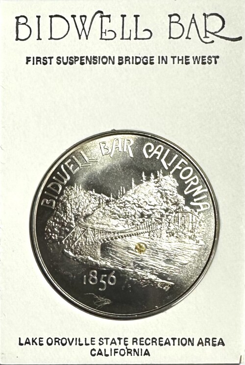 - Bidwell Bar California Collection Medal - 1856 First Suspension ...