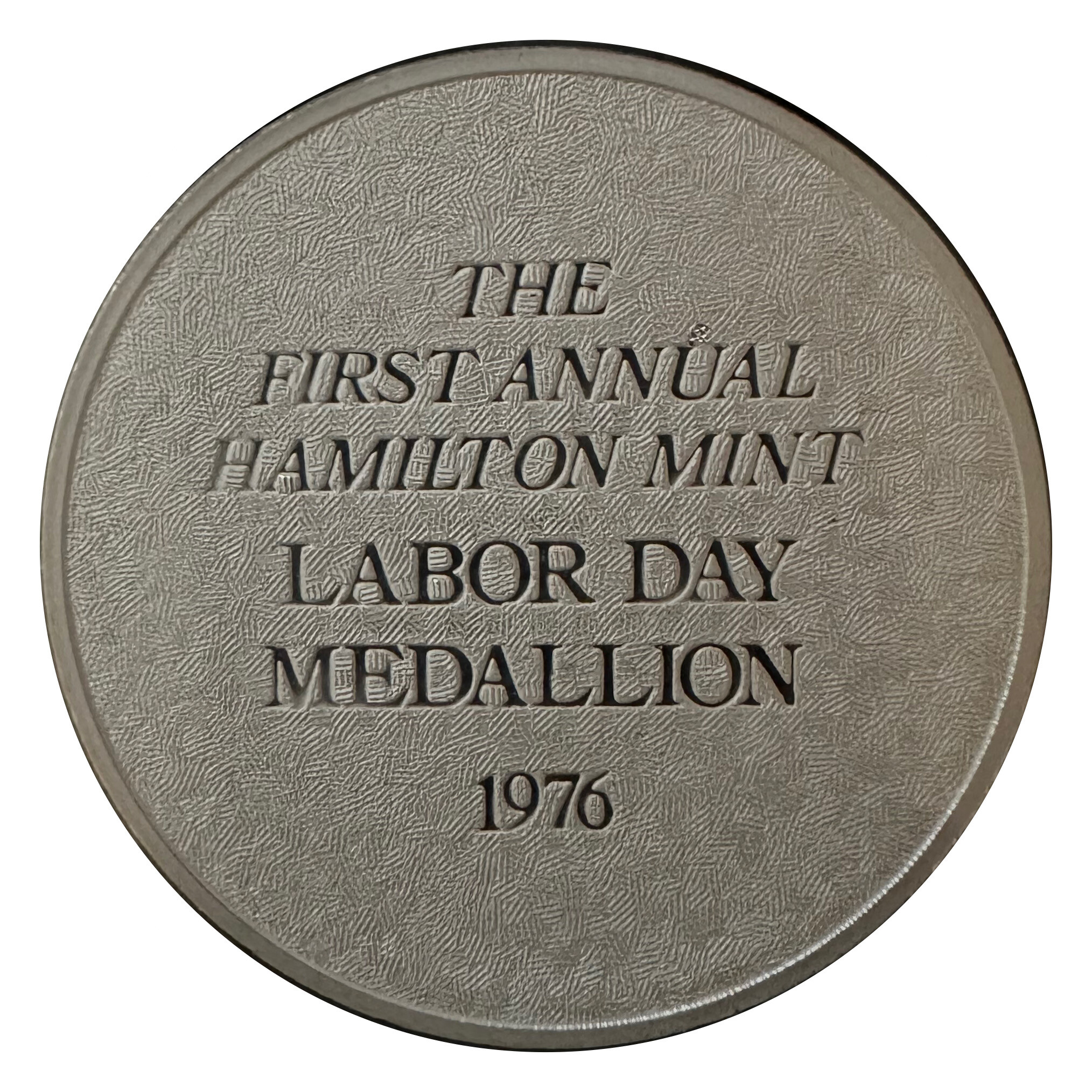 >1976 Labor Day Medallion by Hamilton Mint.999 Silver Art Coin in Mint ...