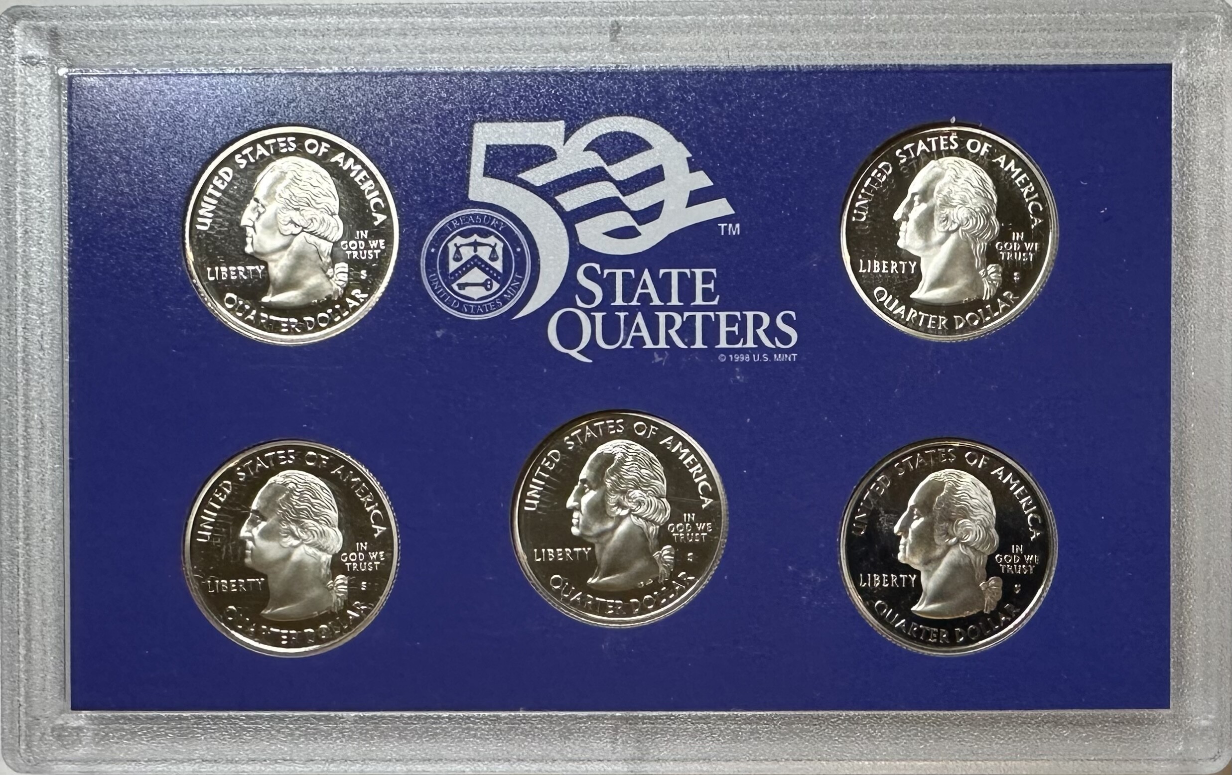 >2008-S U.S. Mint 50 State Quarters Proof Set - Oklahoma, New Mexico ...