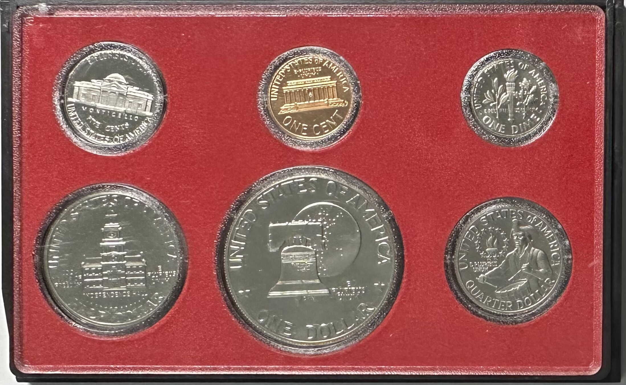 >1976-S U.S. Bicentennial Proof Set - 6 Coins Including Eisenhower ...